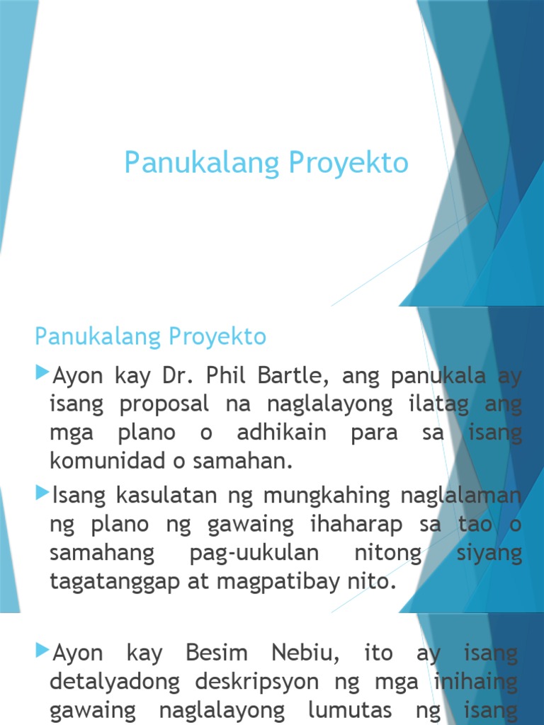 Panukalang Proyekto | PDF