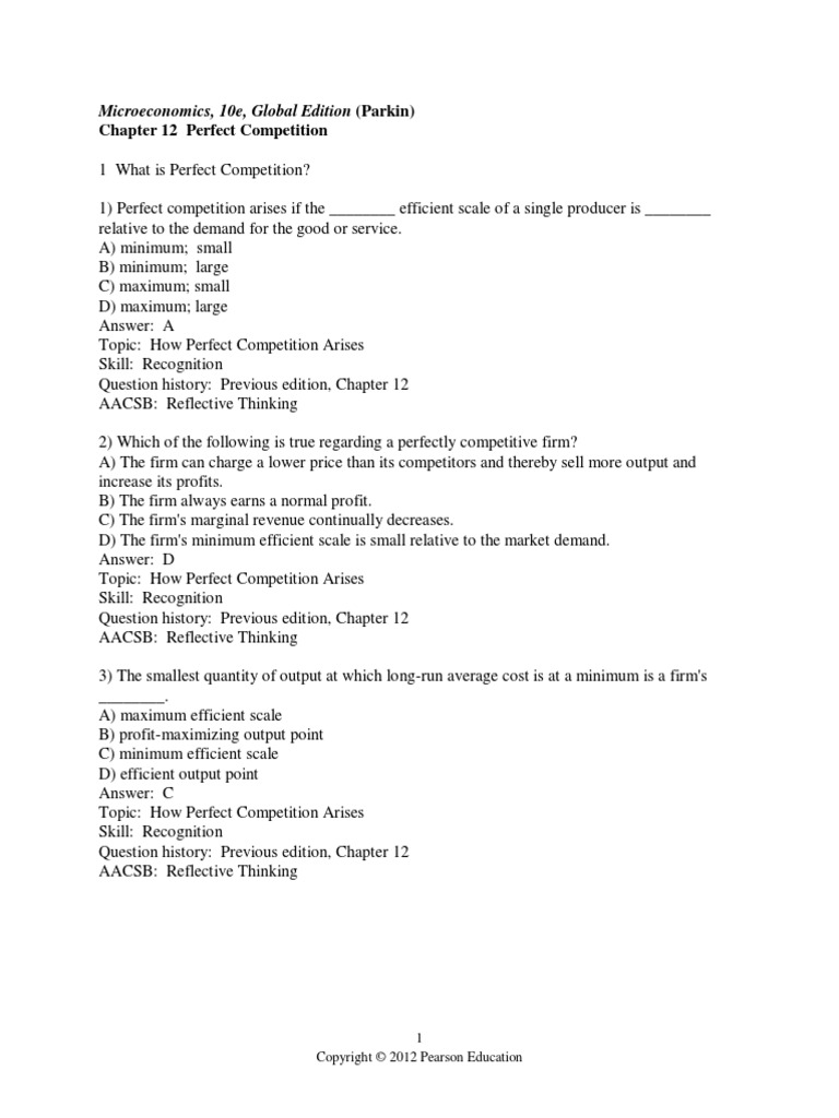 5perfect Competition | PDF | Perfect Competition | Profit (Economics)