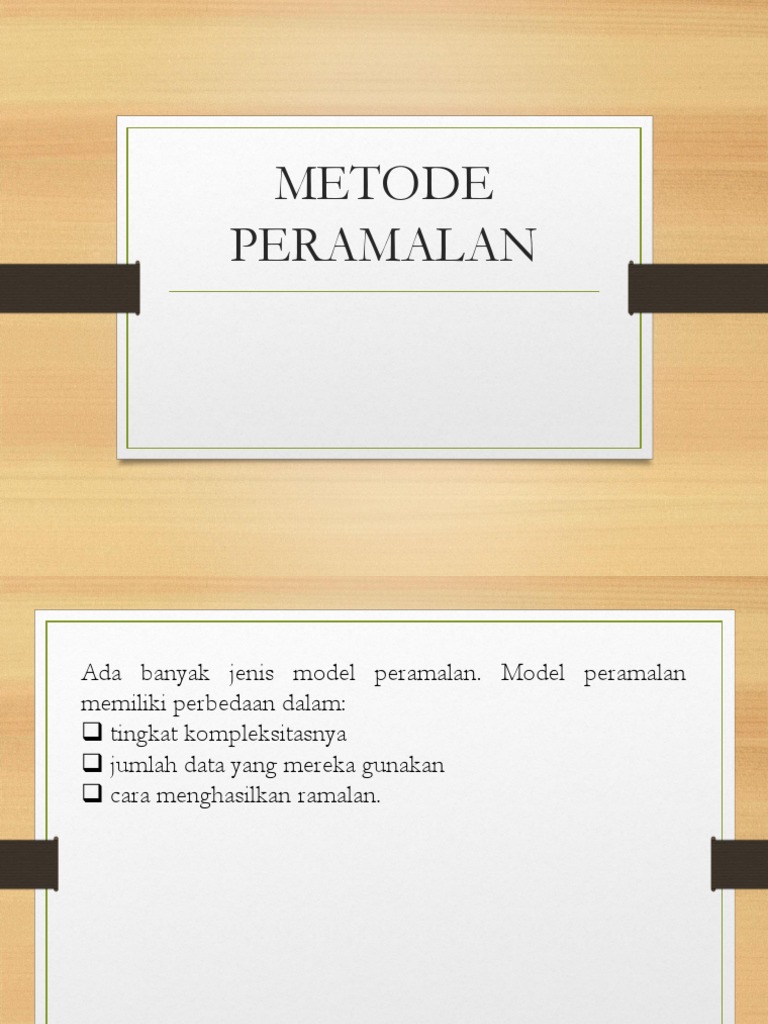 Metode Peramalan untuk Bisnis | PDF | Bisnis