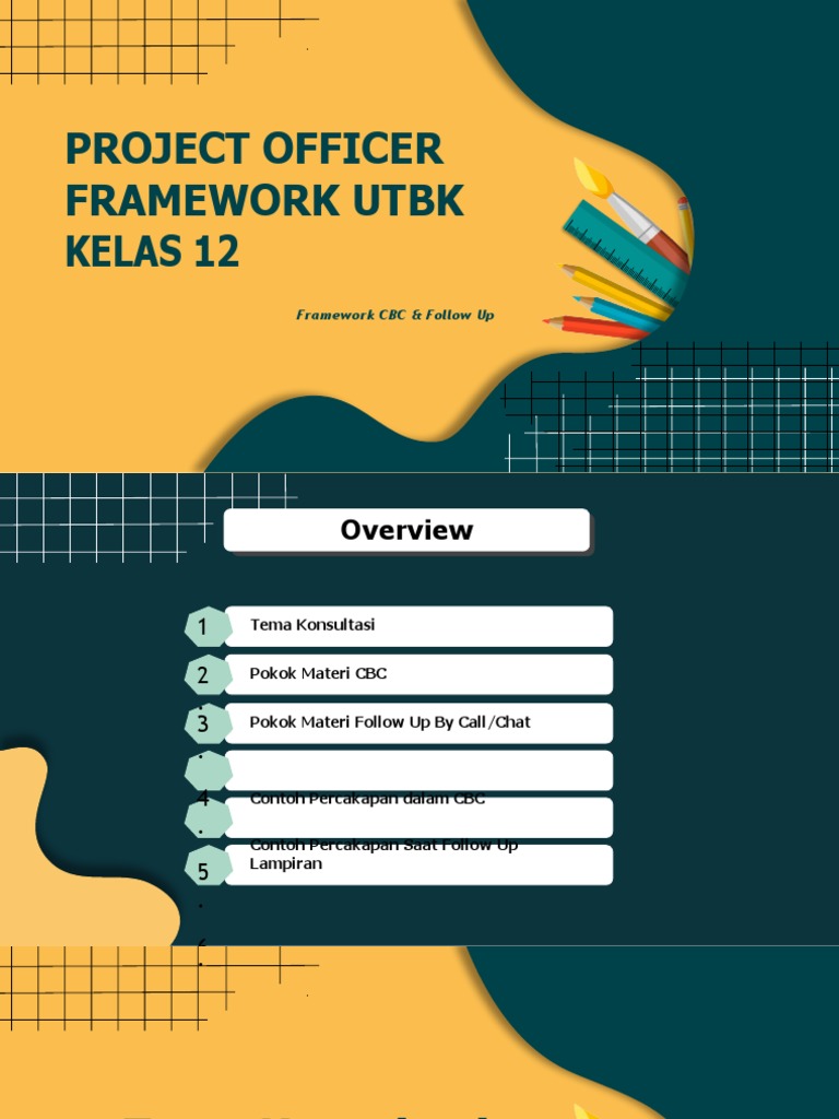 Project Officer Framework Utbk Kelas 12 | PDF