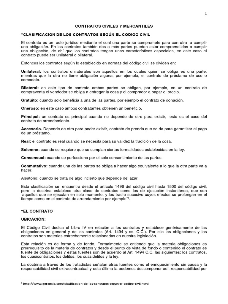 Contratos Civiles y Mercantiles Lleeer | PDF | Pagos | Intención (Derecho Penal)