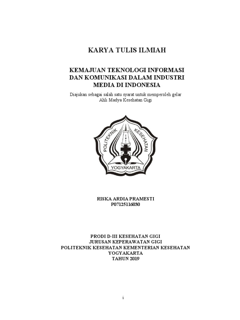 Kti Lengkap | PDF | Sains & Matematika