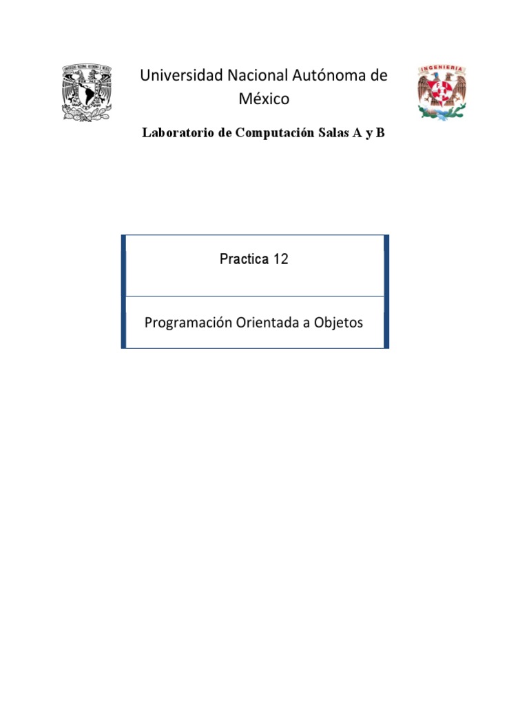 Practica 12 - POO | PDF