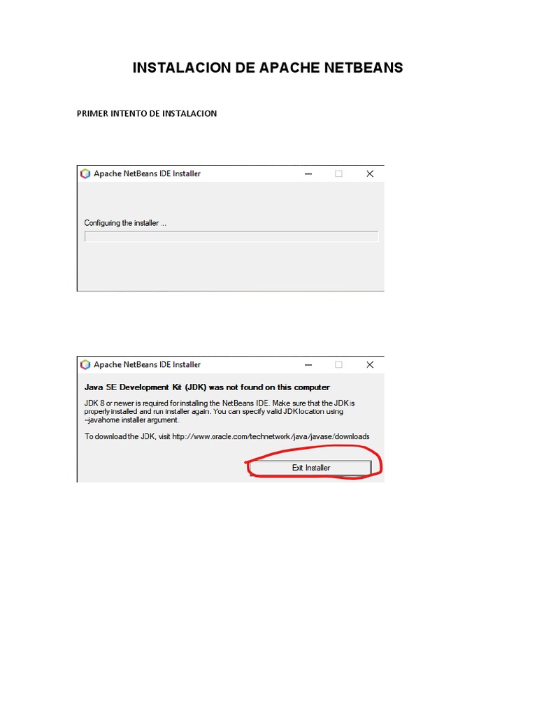Instalacion de Apache Netbeans | PDF | Informática