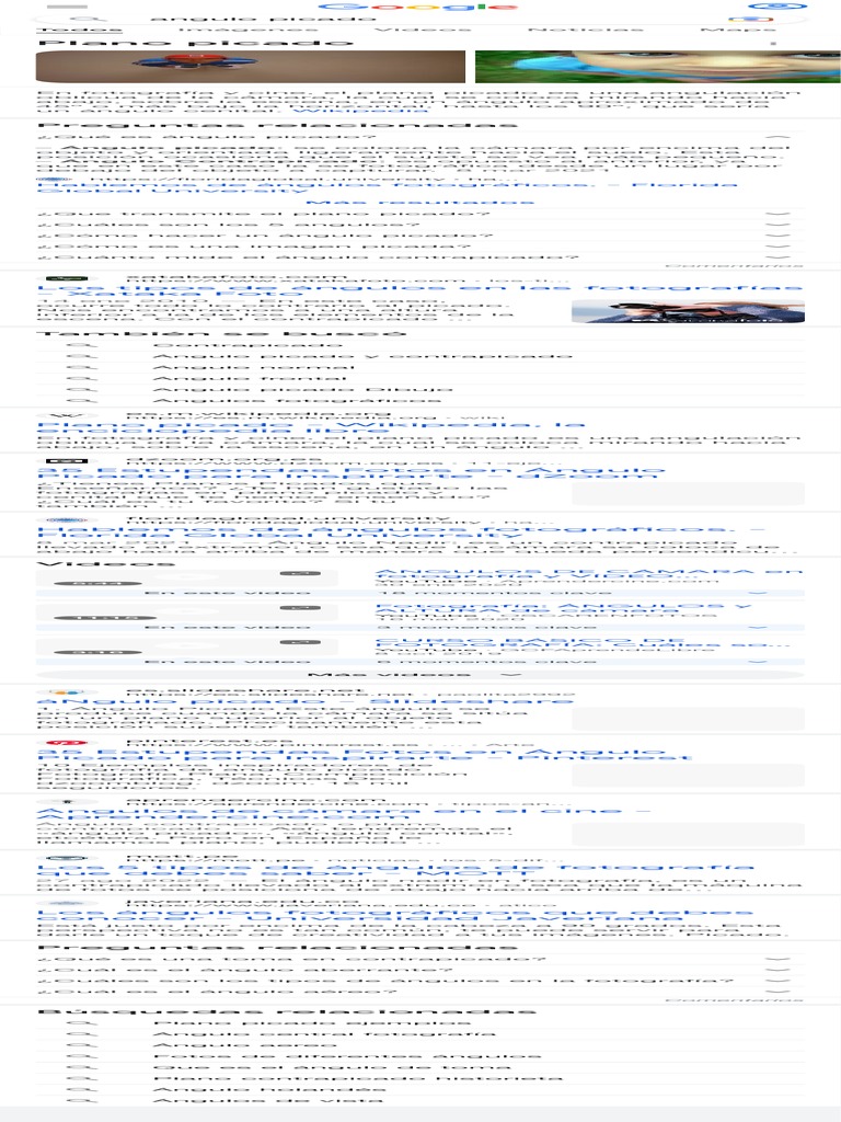 Plano Picado en Fotografía y Cine | PDF