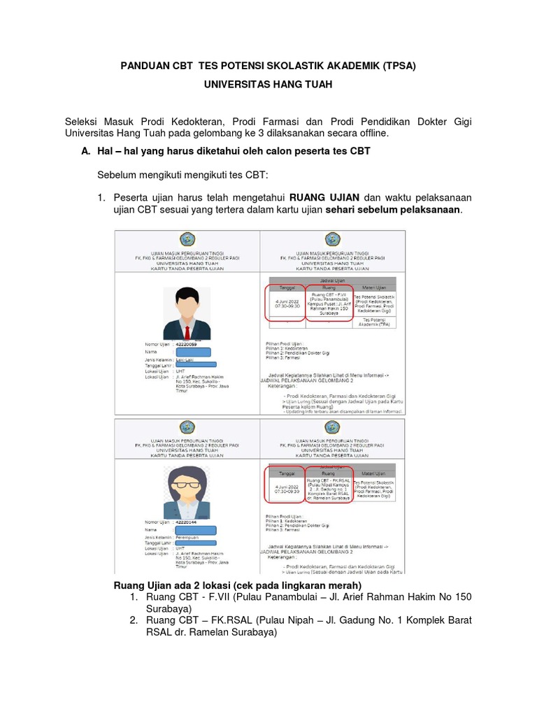 Panduan Ujian CBT - Gel3 - 2022 | PDF