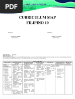 Curriculum Map Filipino 7 | PDF