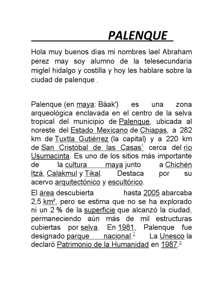 PALENQUE | PDF