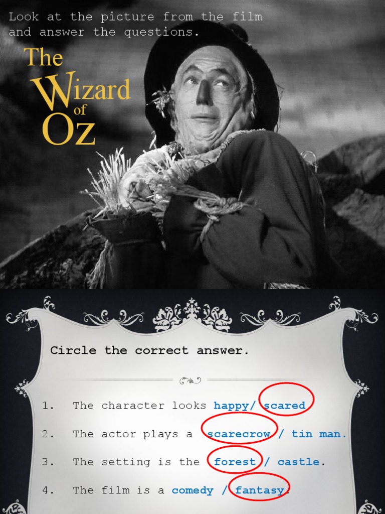 03 1 The Wizard of Oz - Pre-Reading Activity Storyboard and Script 2 ...