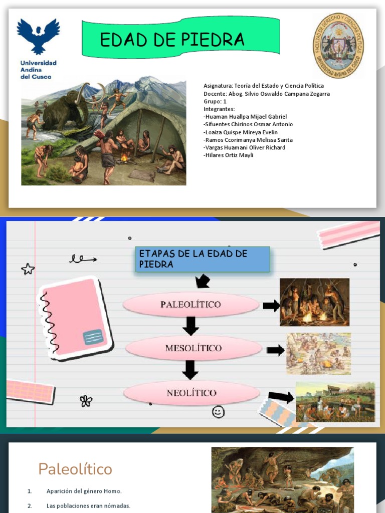 EDAD DE PIEDRA | PDF | Edad de Piedra | Paleolítico