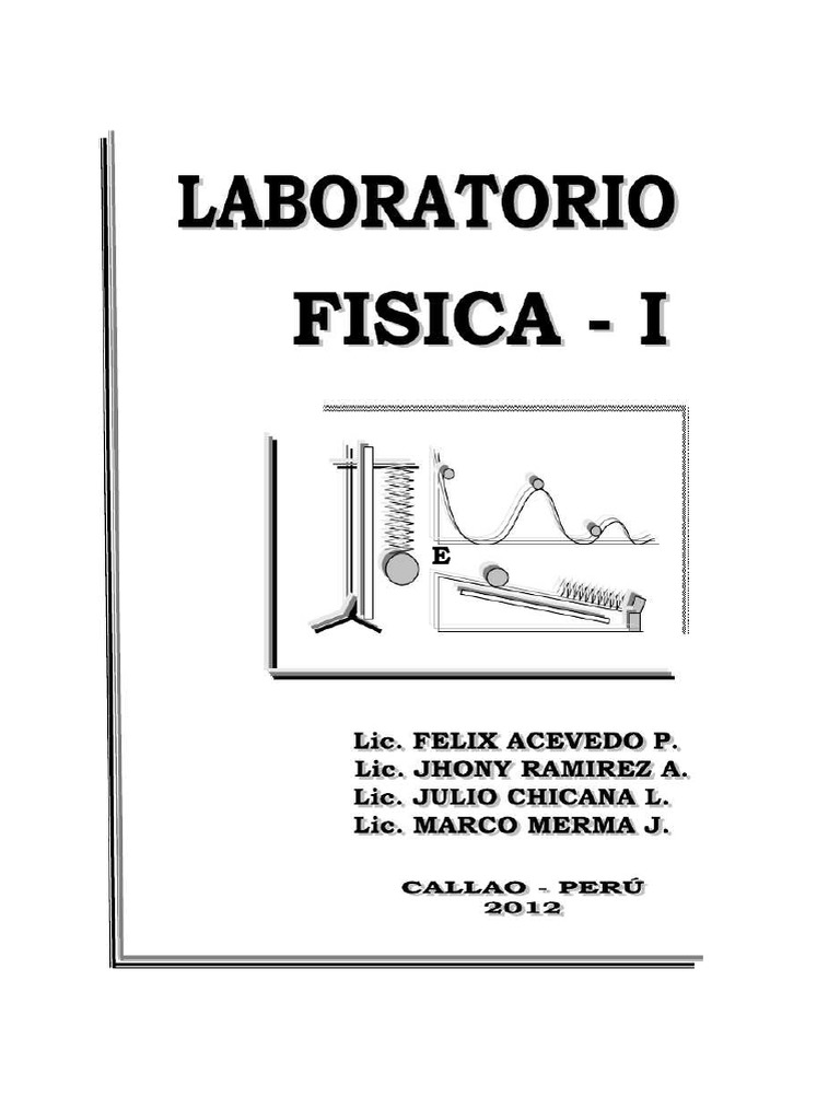 Manual De Laboratorio De Fisica I De La Fiee Unac Pdf Medición