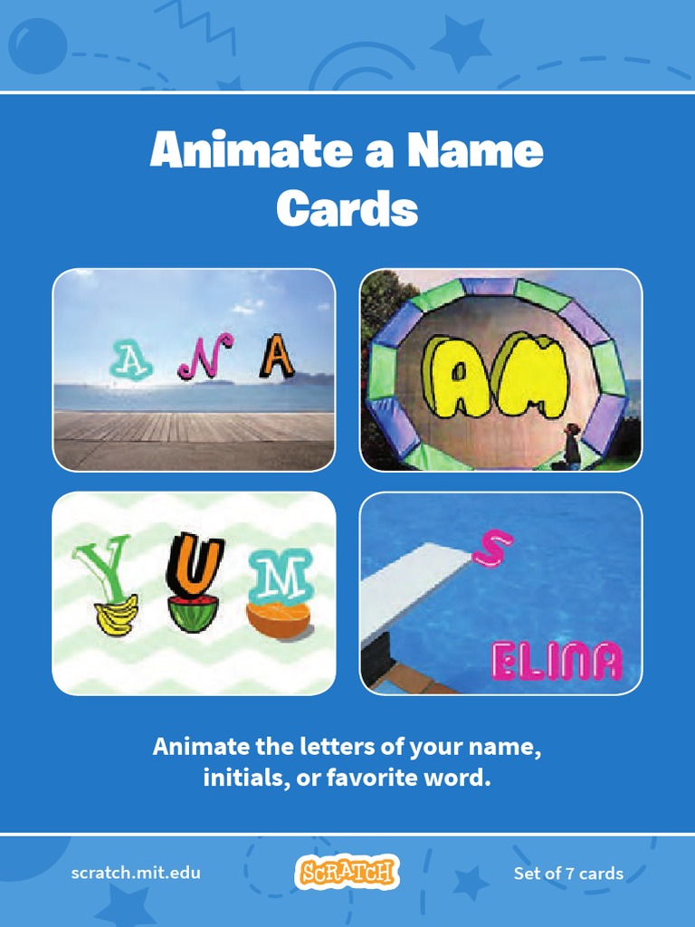 Animate A Name Cards | Download Free PDF | Computing | Software