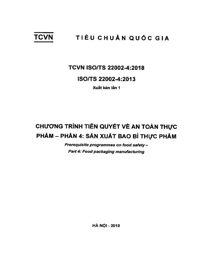 Iso-Ts 22002-4 - 2013 | PDF