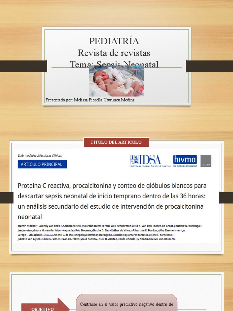 Sepsis Neonatal | PDF | Infantes | Septicemia
