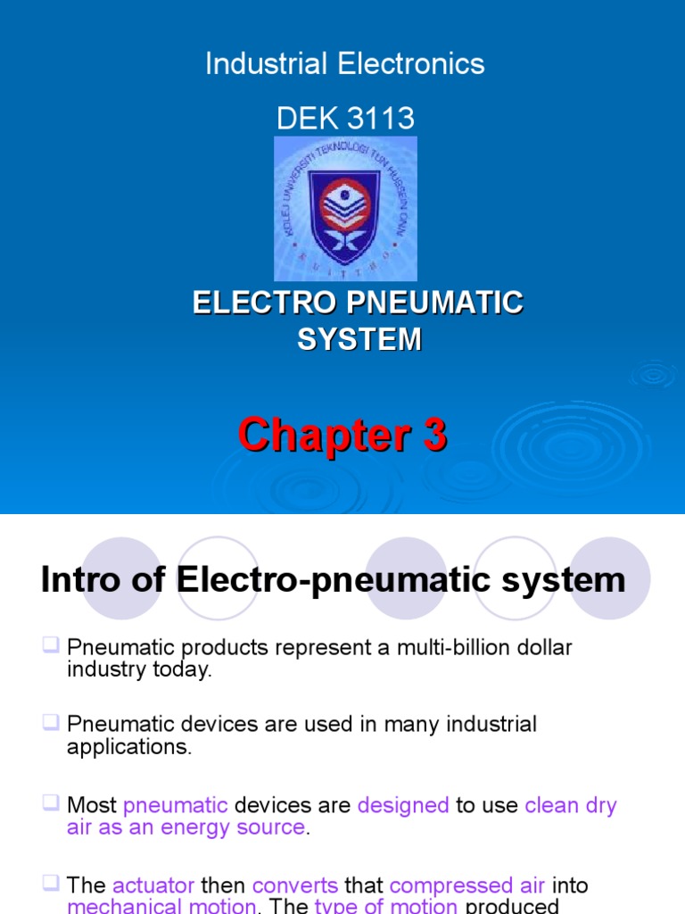 Chapter3 Electropneumatic Updated | PDF | Piston | Valve