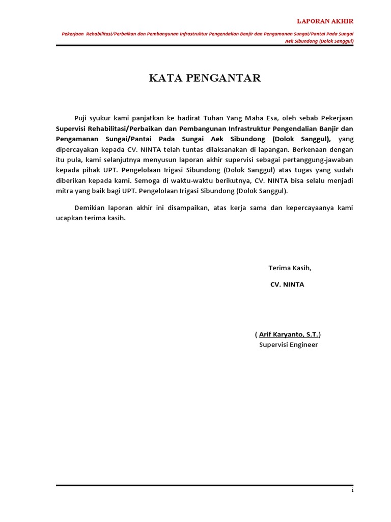 Laporan Akhir (BENU) | PDF