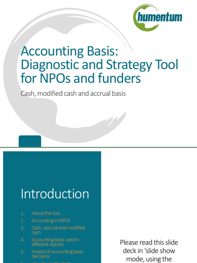 NPO Accounting Basis Tool V3 | PDF | Nonprofit Organization | Accounting