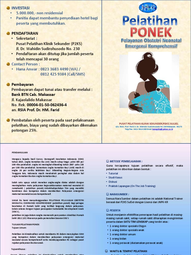 Pelatihan PONEK untuk RS | PDF | Bisnis | Kesehatan Holistik