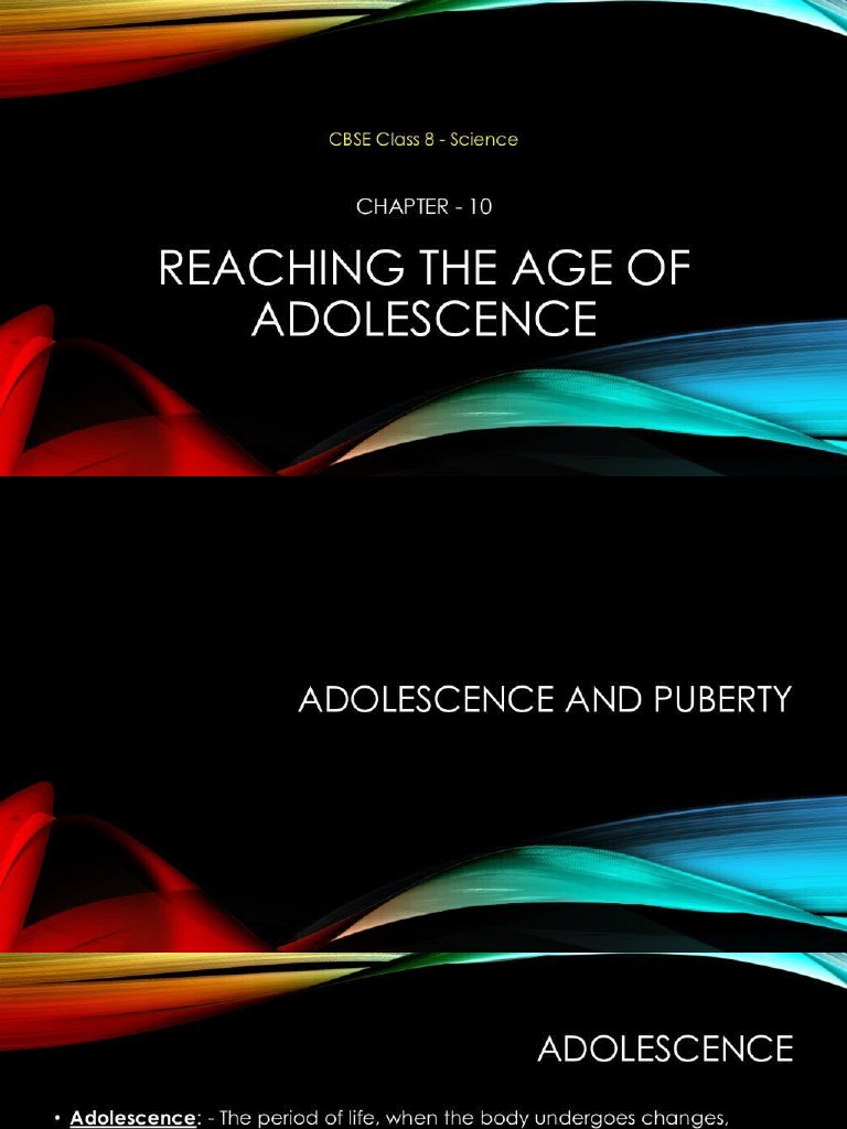 Cbse Class 8 Science Chapter 10 Reaching The Age of Adolescence | PDF | Thyroid | Zoology