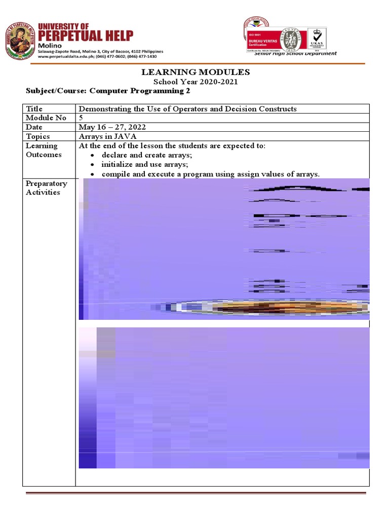 Module 5 - Computer Programming 2 | PDF