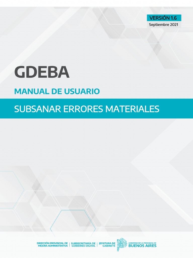 Guía para subsanar errores materiales | PDF | Informática | Software