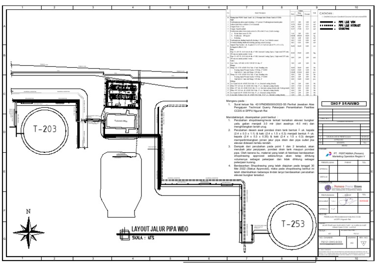 PS0121-DWG-B-003 Sheet 1 Jalur Pemipaan Dari WDO Fase 1 & 2 Menuju ...