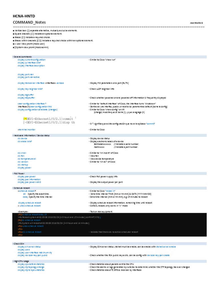 Huawei Switch Command Reference Guide | PDF | File Transfer Protocol ...