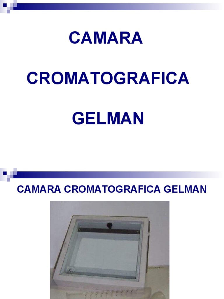 I Cromatografia Camara Gelman Ecol II | Descargar gratis PDF | Cromatografía | Química