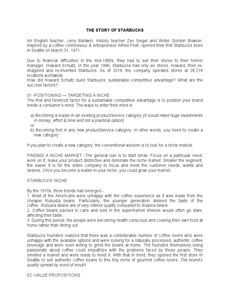 The Story of Starbucks | PDF | Starbucks | Coffee