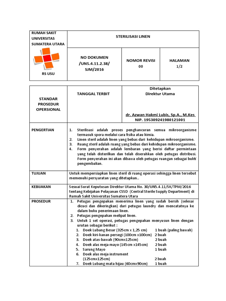 Sterilisasi Linen | PDF