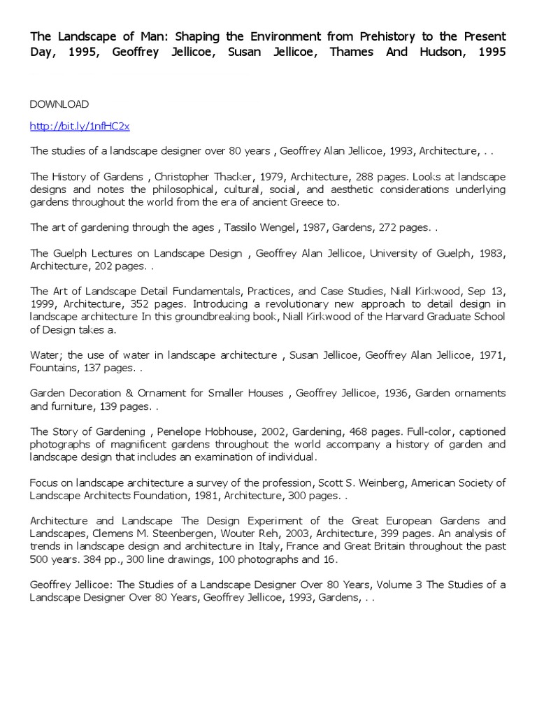 The Landscape of Man Shaping The Environment From Prehistory To The ...