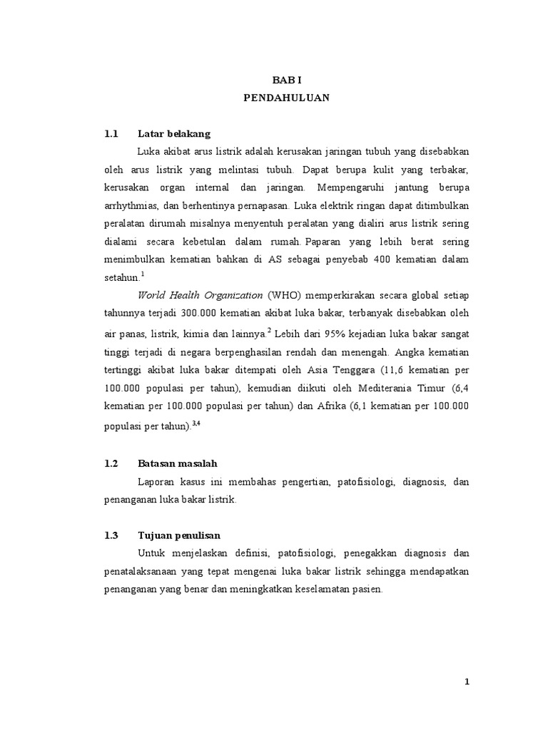 Luka Bakar Listrik | PDF