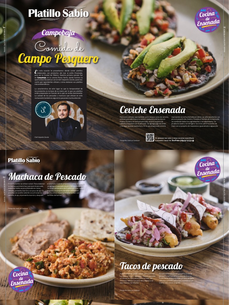 Cocina de Ensenada Platillo Sabio Profeco | Descargar gratis PDF | Cocinando | Cocina