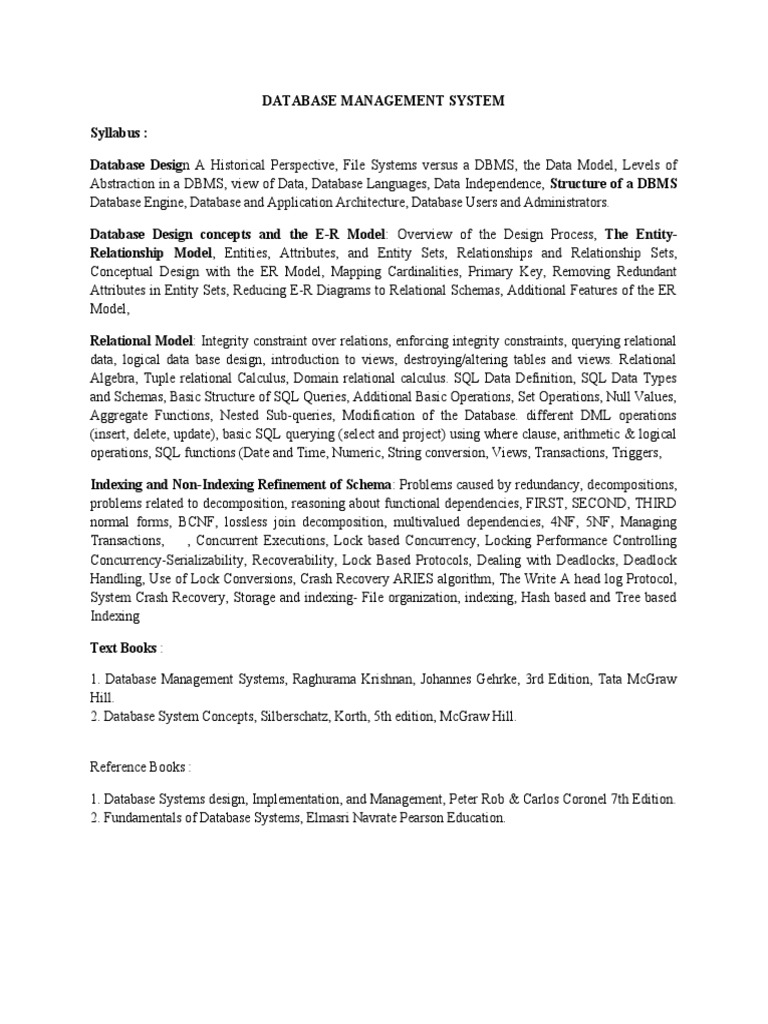 Database Management System | PDF | Databases | Relational Database