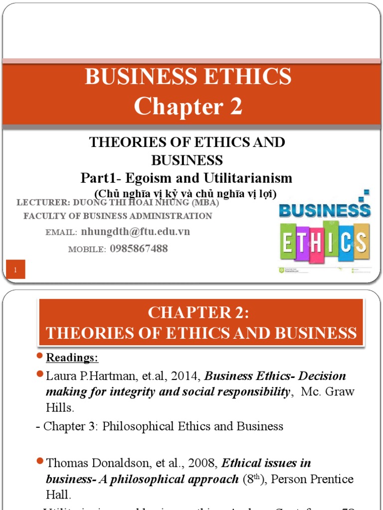 Ch2 P1 Utilitarianism SV | PDF | Utilitarianism | Psychological Egoism