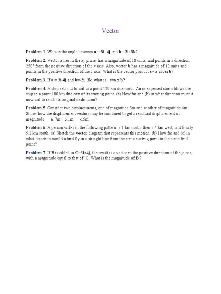 Physics Vector | PDF