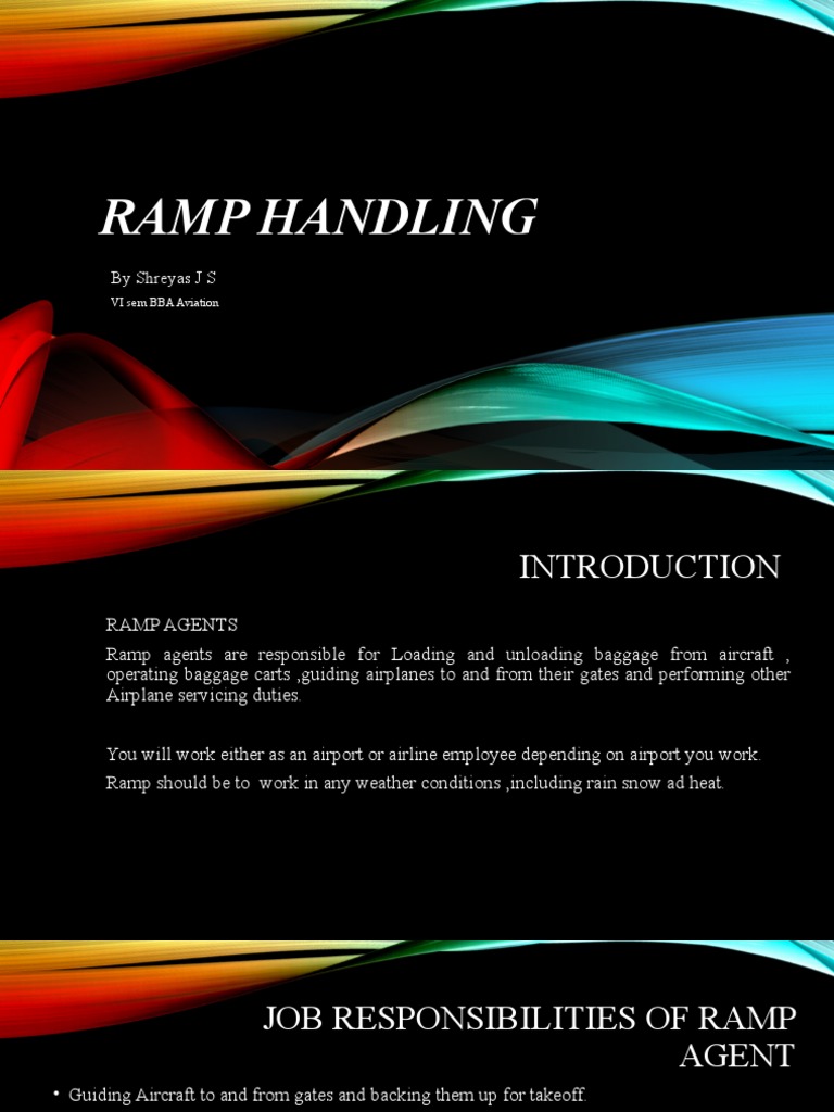 Ramp Handling | PDF | Transport | Aviation