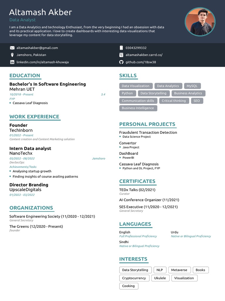 Altamash | PDF | Analytics | Data Management