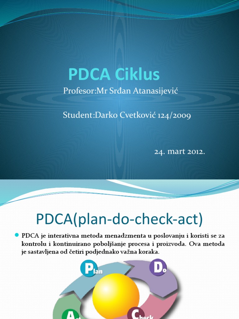 PDCA Ciklus | PDF