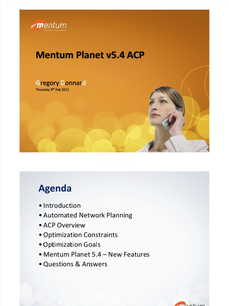 Mentum Planet 5.4 ACP Overview | PDF | High Speed Packet Access | Lte ...