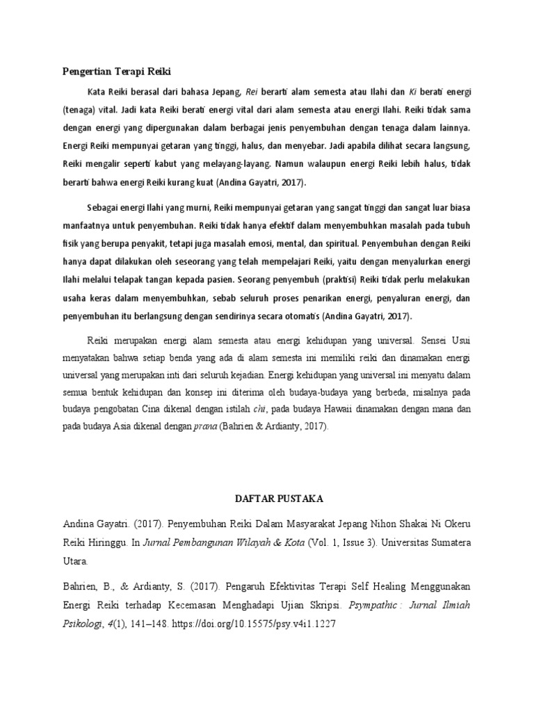 Pengertian Terapi Reiki | PDF
