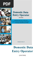 Domestic Data Entry Operator: (Job Role) | PDF | Vocational Education ...