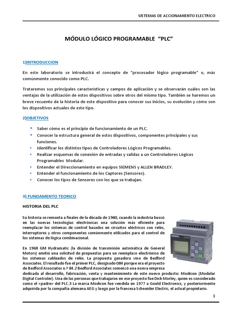 PLC y Sensores | PDF | Controlador lógico programable | Sensor