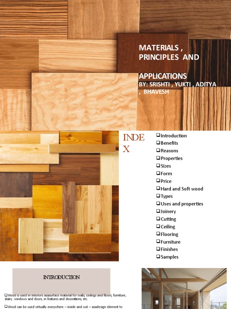 Material - Wood Presentation | PDF | Wood | Lumber