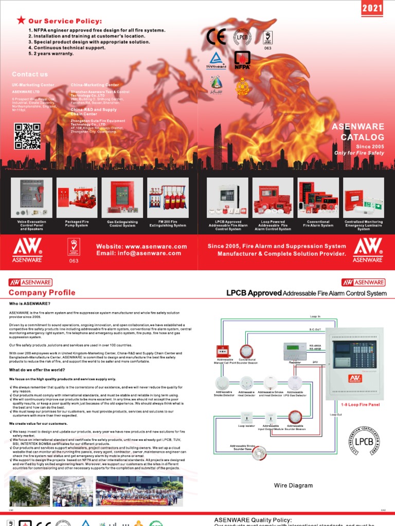 2021 Asenware Fire Alarm System Catalogue | PDF