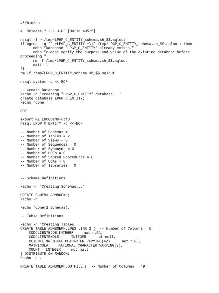 Dumpschema - LPGP C ENTITY | PDF | Statistics | Information Technology Management