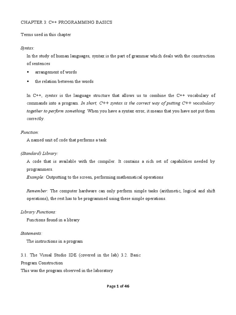 Chapter 3 | PDF | Data Type | Programming Chapter 3 | PDF | Data Type | Programming