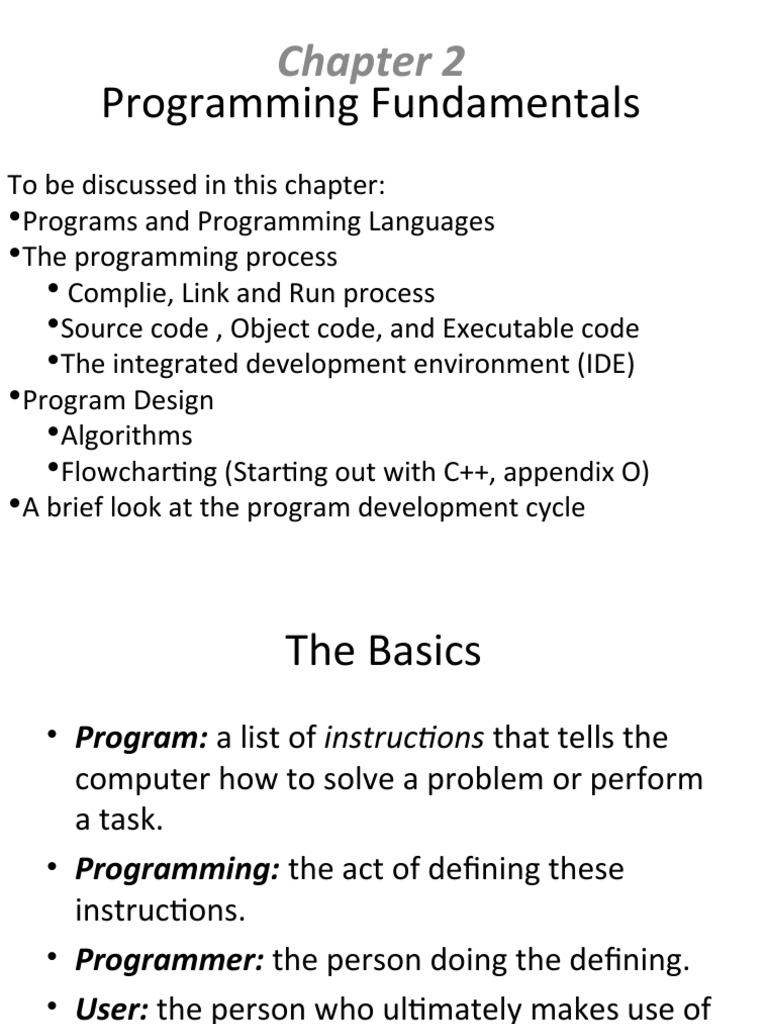 Chapter2_1 | PDF | Computer Programming | Programming