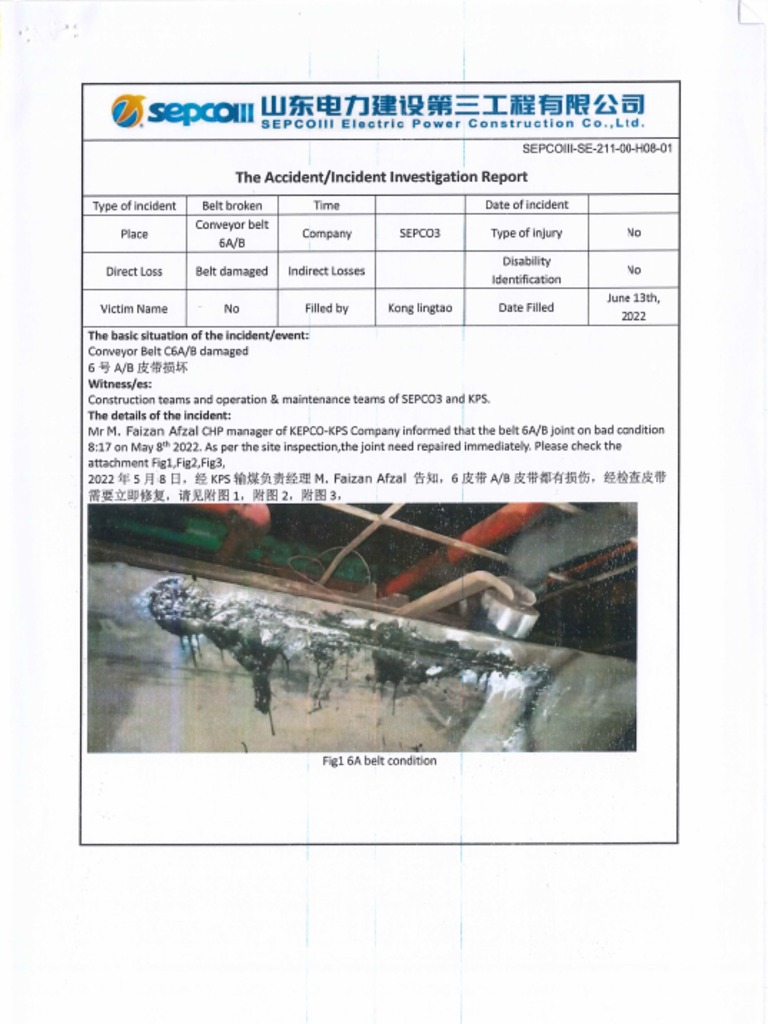 6A Incident Report-SEPCOIII | PDF