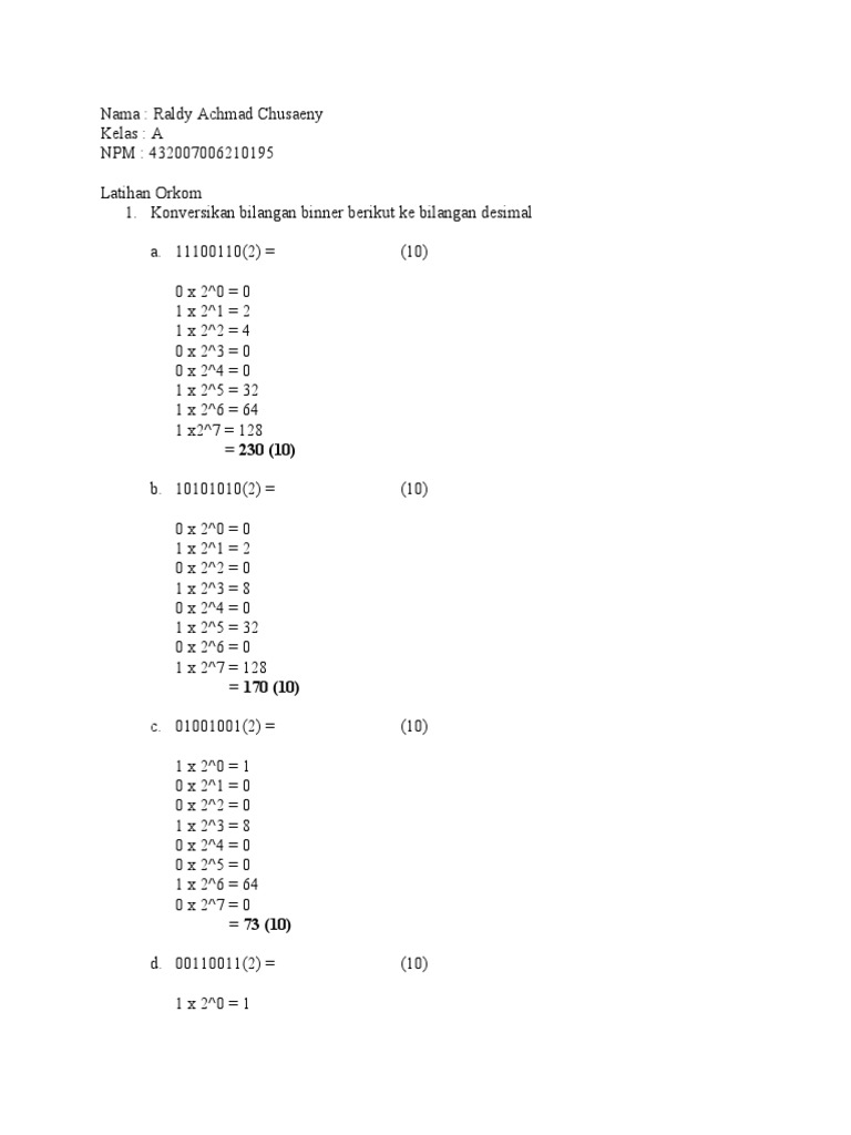 Binary, Decimal, Hex Conversion Guide | PDF | Teaching Methods & Materials
